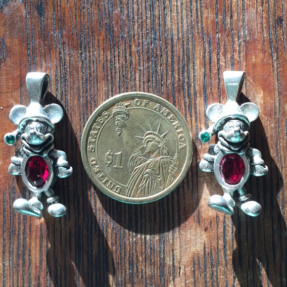 Disney | Accessories | Vtg Disney Mickey Mouse Santa Charms | Poshmark